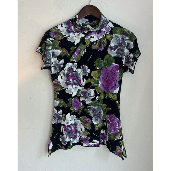 eva varro | Dresses | Eva Varro Top M Art To Wear Mandarin High Neck ...